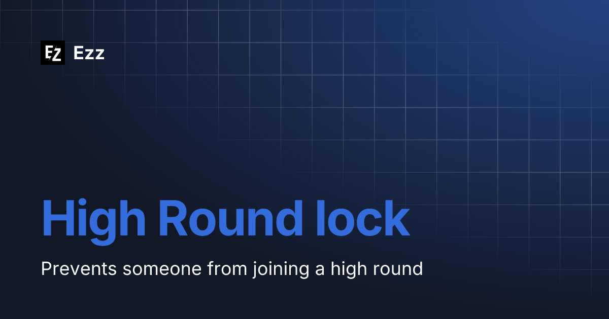 High Round lock | Ezz